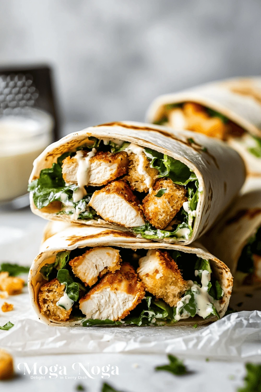 The Best Chicken Caesar Wrap – Simple, Healthy & Flavorful - Moganoga